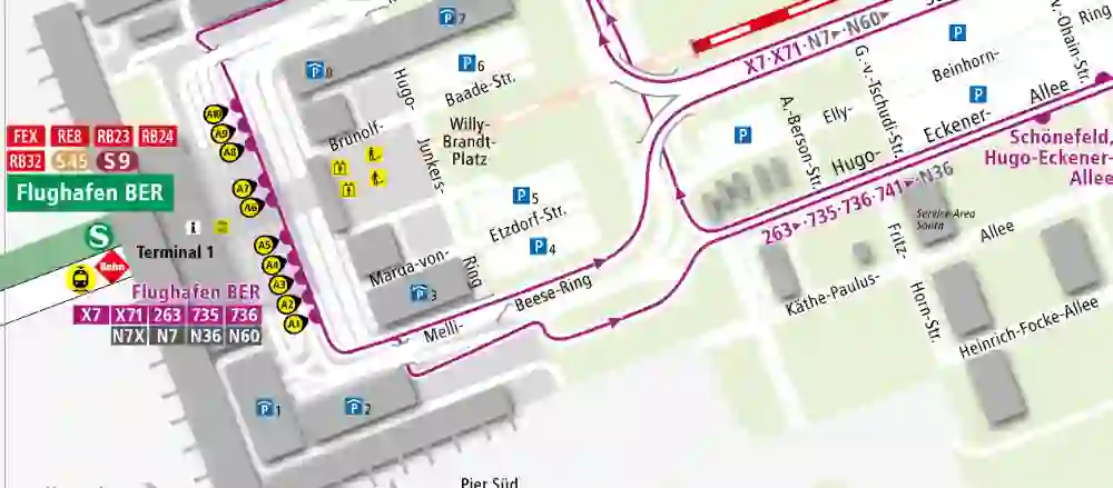 S Flughafen BER: Haltestelleninfo | BVG