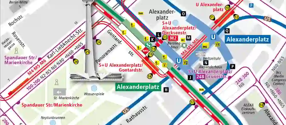S+U Alexanderplatz: Haltestelleninfo | BVG