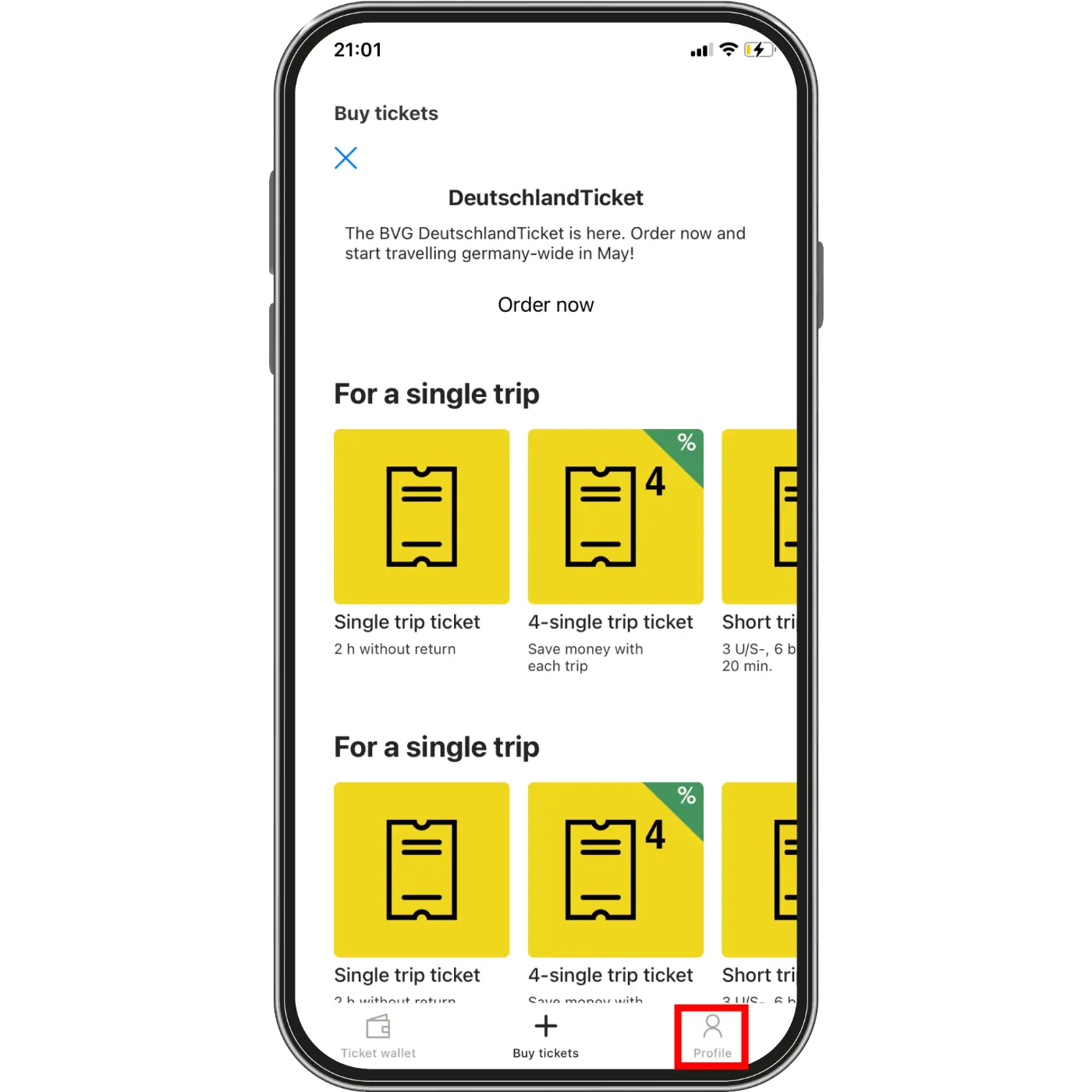 Your subscription as mobile ticket | BVG