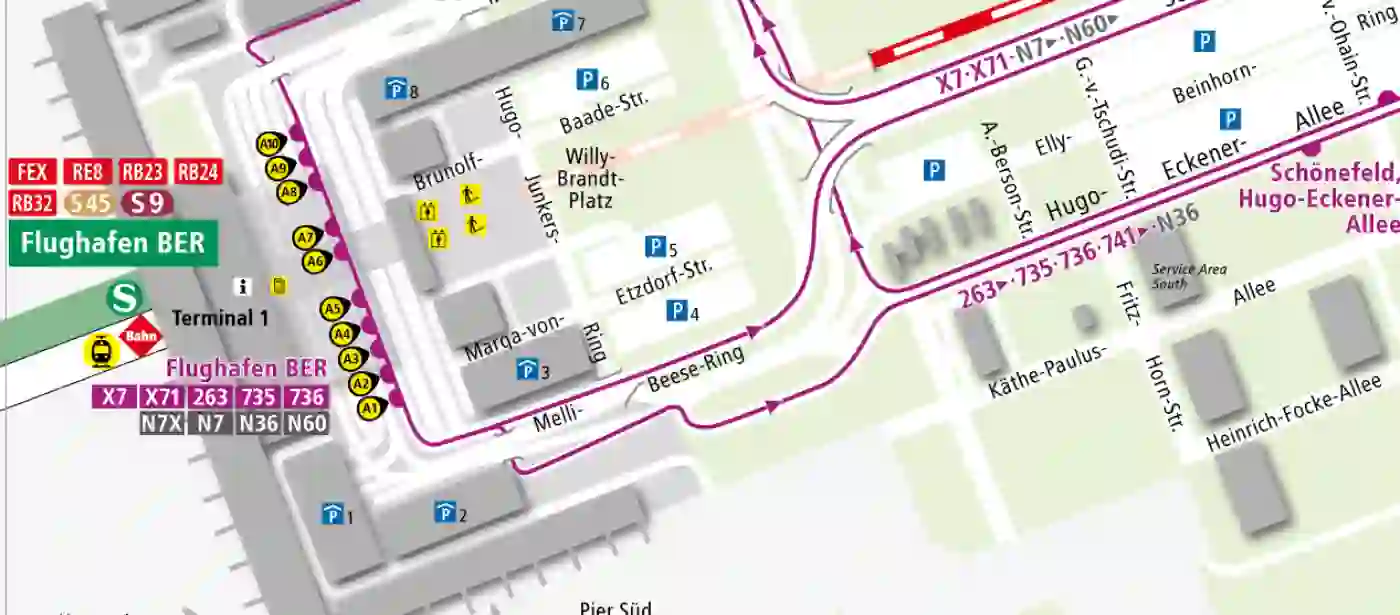 S Flughafen BER: Haltestelleninfo | BVG