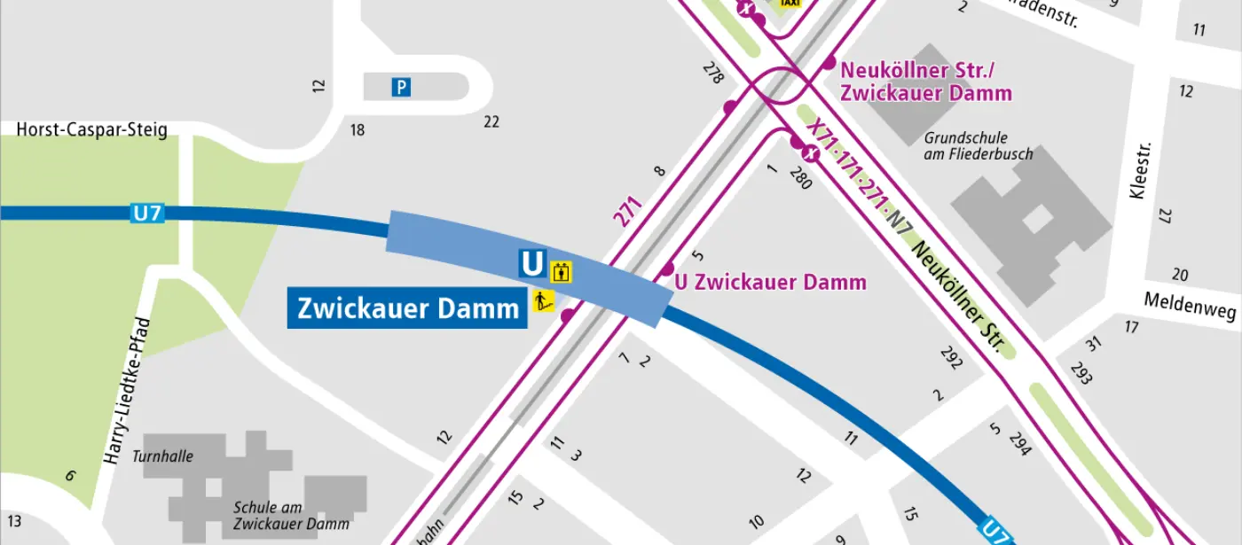 U Zwickauer Damm: Haltestelleninfo | BVG
