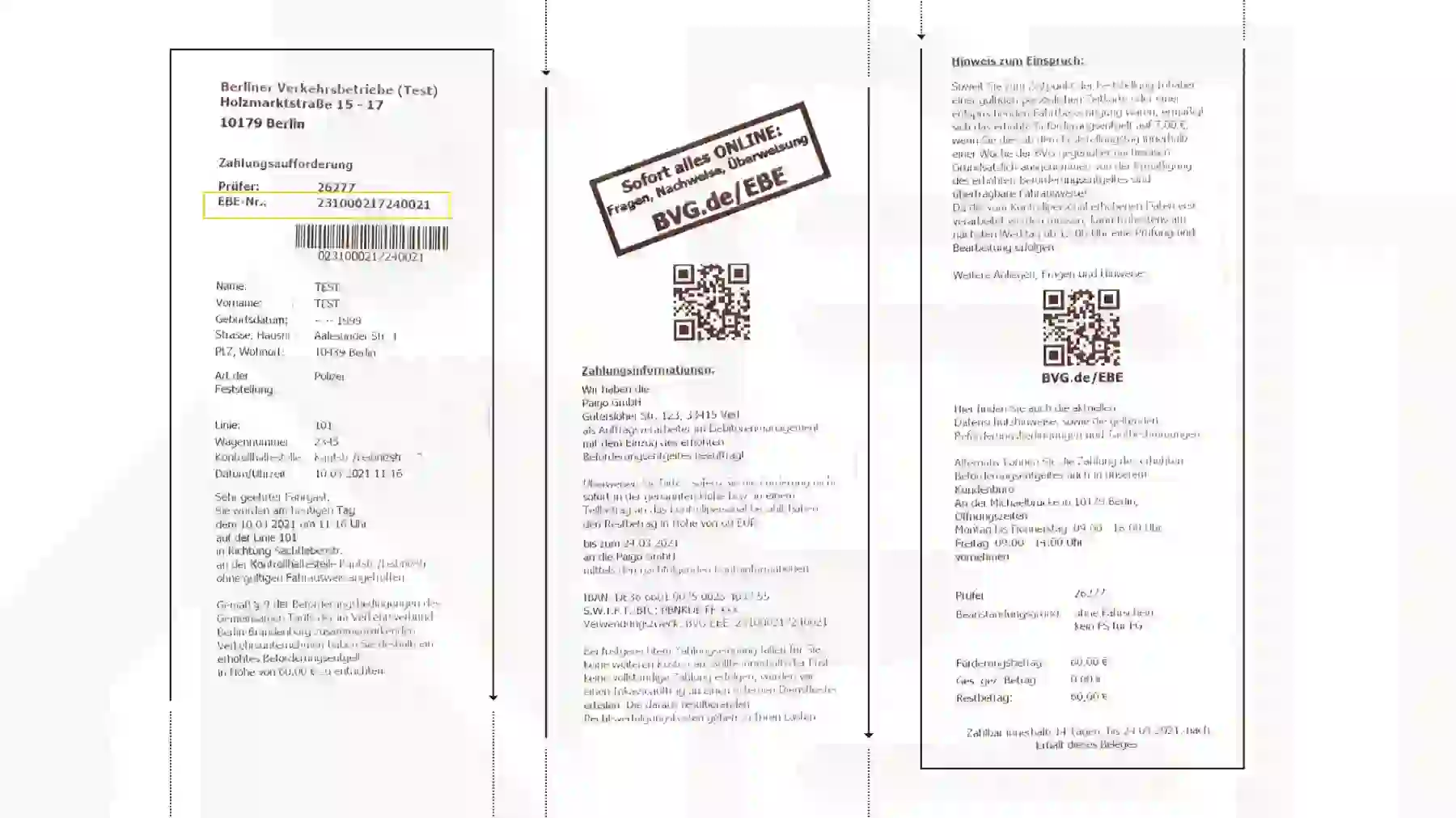 Ticket control - information about fines and legal rights | BVG