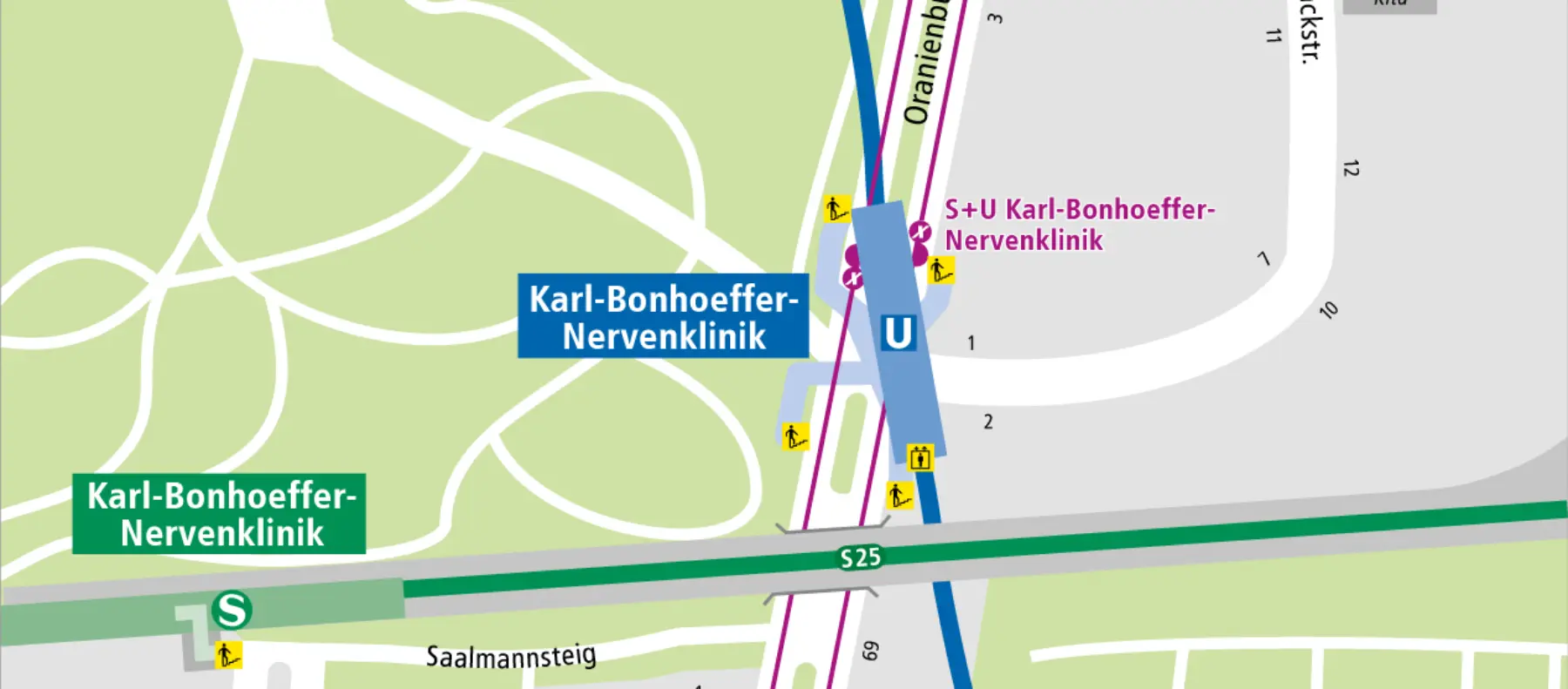 S+U Karl-Bonhoeffer-Nervenklinik: Stop info | BVG