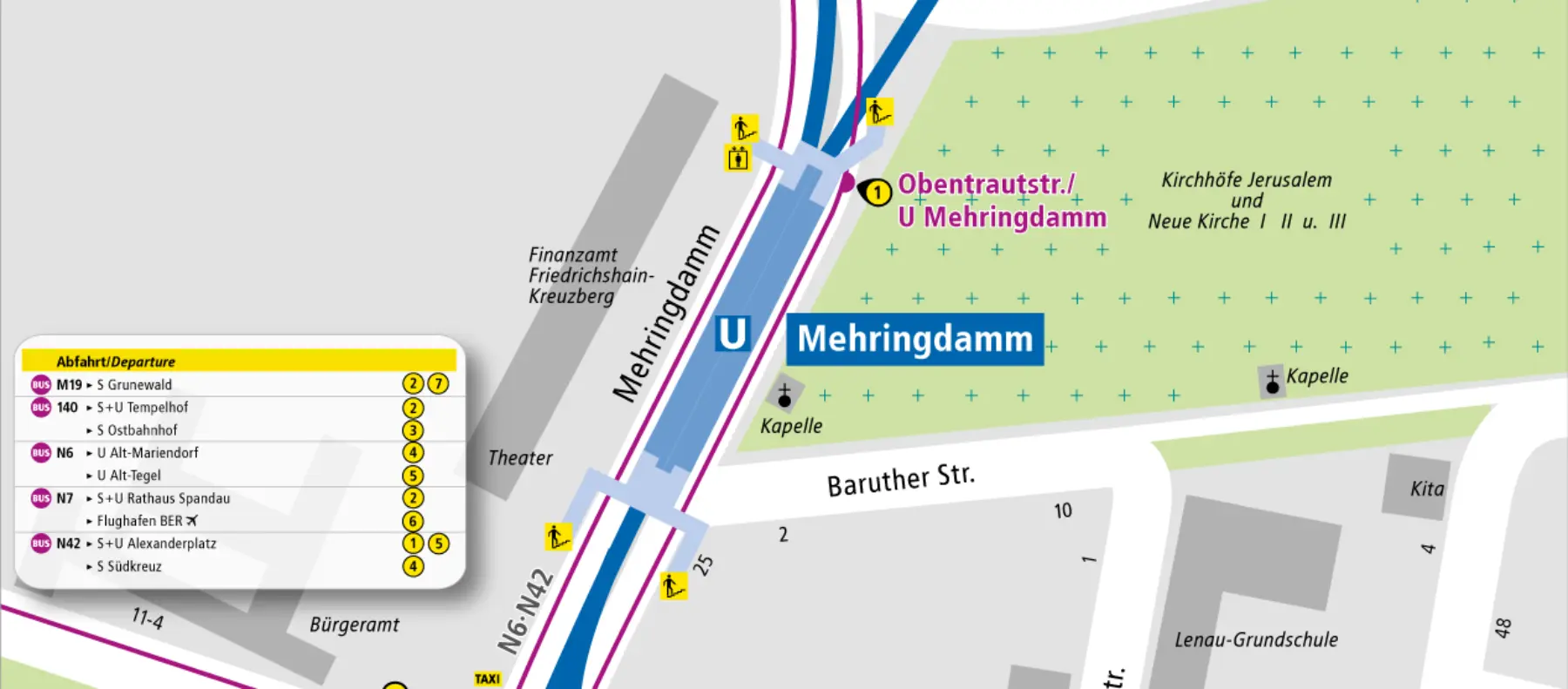 U Mehringdamm: Haltestelleninfo | BVG