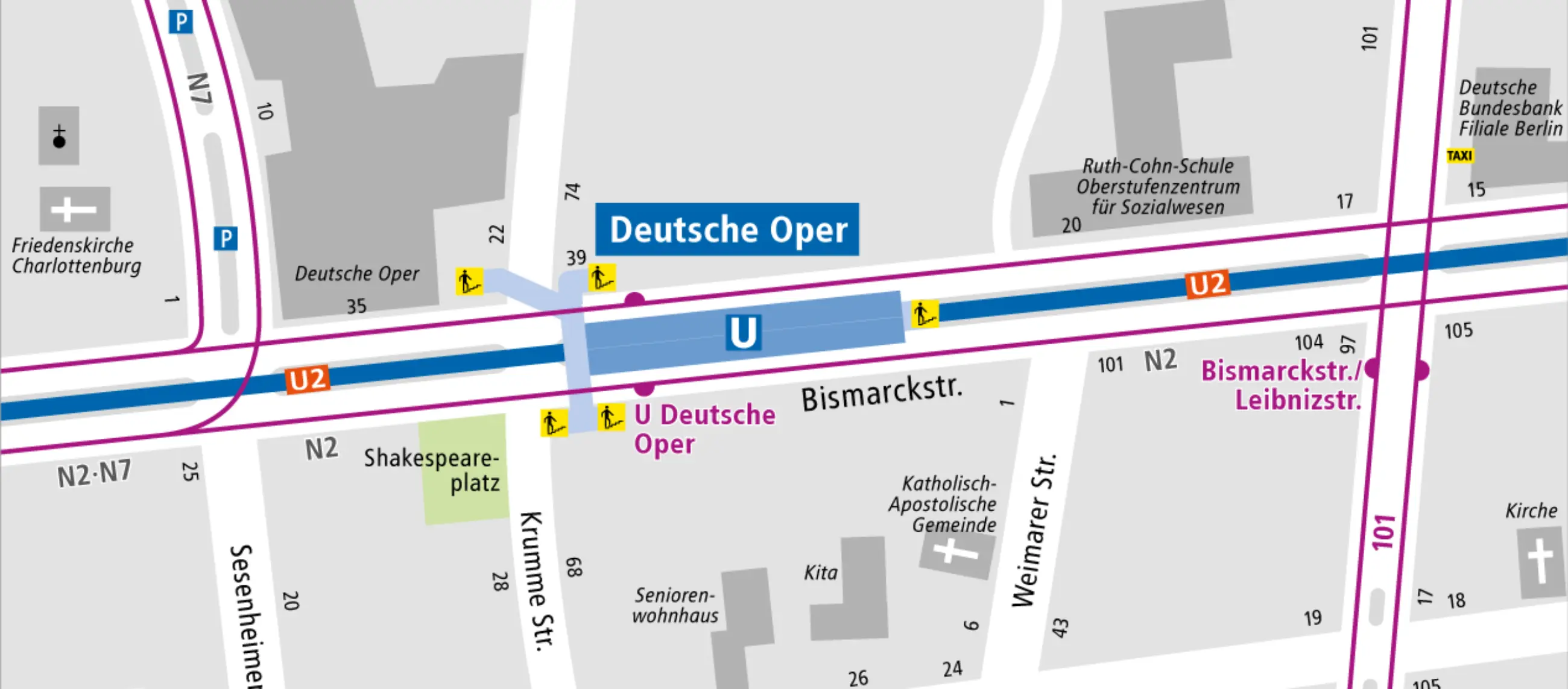U Deutsche Oper: Haltestelleninfo | BVG