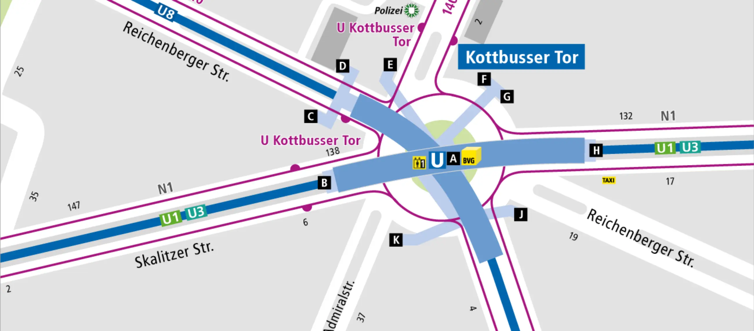 U Kottbusser Tor: Haltestelleninfo | BVG