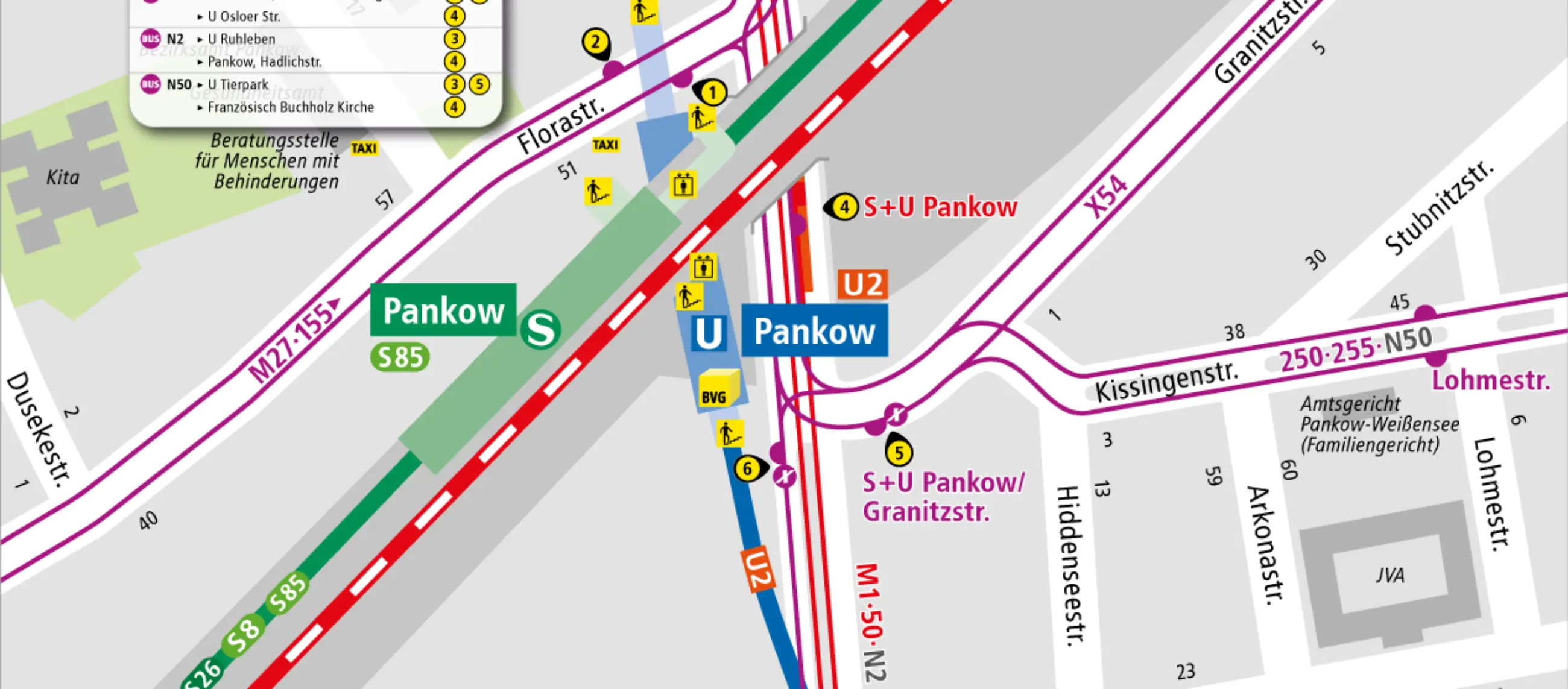 S+U Pankow: Haltestelleninfo | BVG