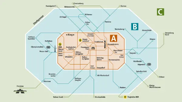 Transportation & tariff zones | BVG