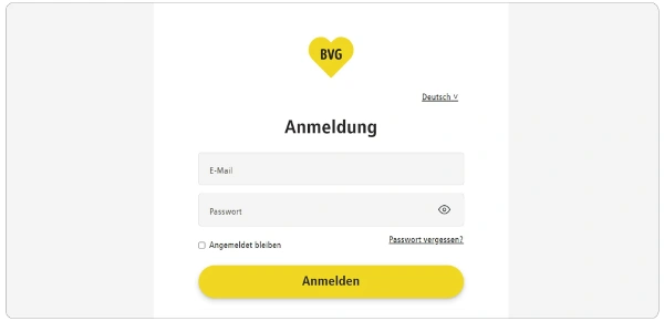 Managing your account | BVG